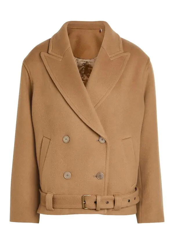 Isabel Marant Étoile Warna Belted Wool-cashmere Jacket - Camel