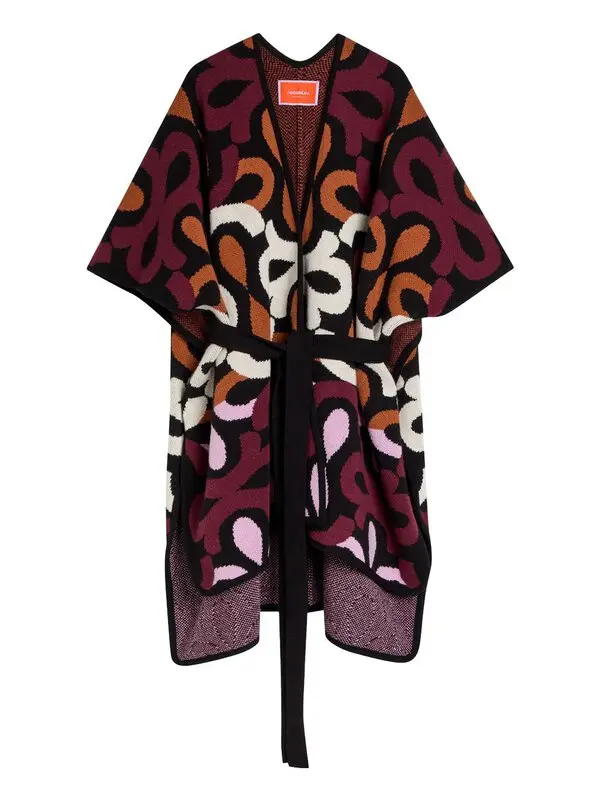 La DoubleJ Maiolika Patterned Wool Robe - Multicoloured