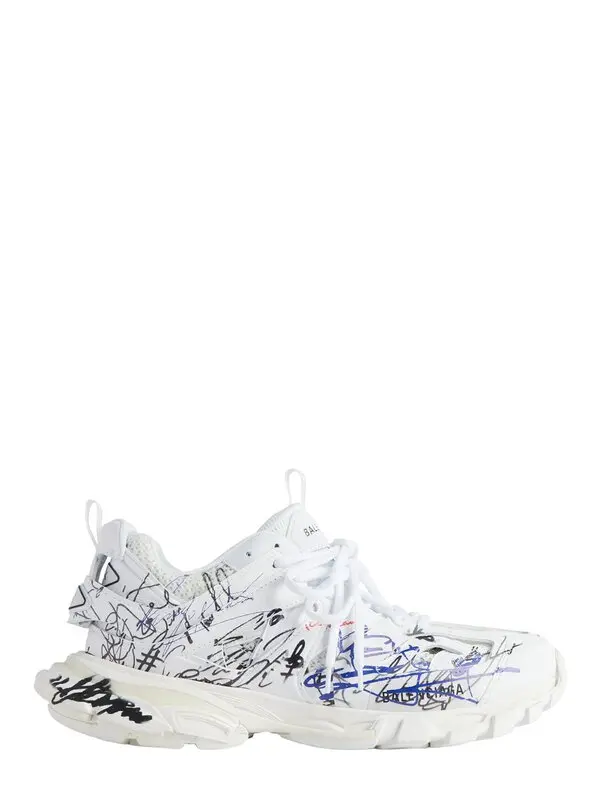 Balenciaga Autographe Track Sneakers - White