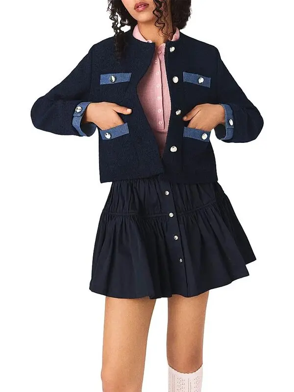 Maje Vitanat Jacket - Navy