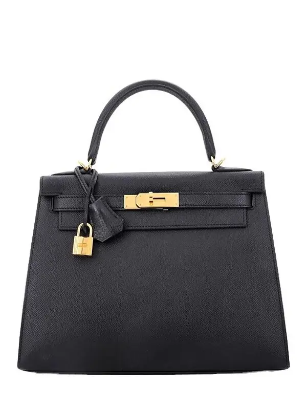 HERMES Kelly 28 Handbag - Noir