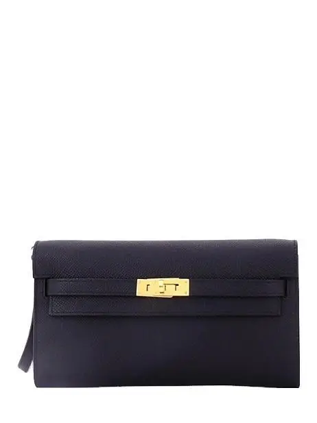 HERMES Kelly To Go Wallet Epsom - Black