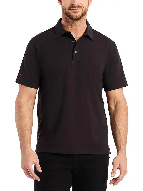 Robert Graham Furlan Knit Polo Shirt - Black
