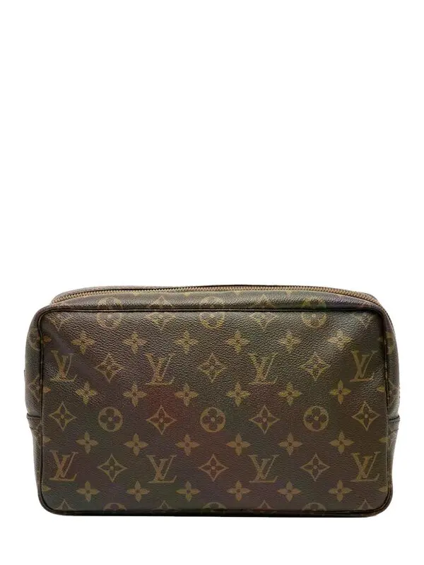 LOUIS VUITTON 1987 Monogram Trousse Toilette 28 Clutch - Brown