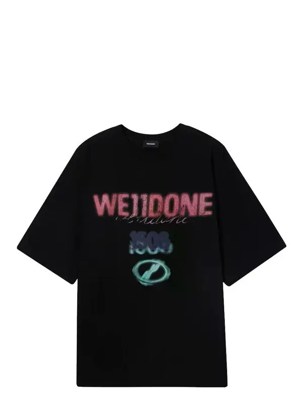 We11Done Printed Graphic T-shirt - Black