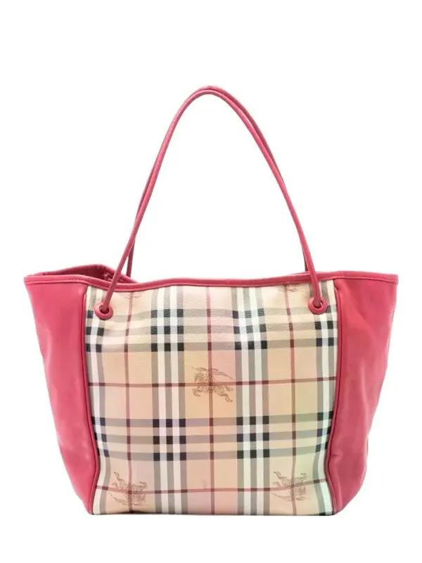 Burberry Haymarket Check Canterbury Tote Bag - Brown