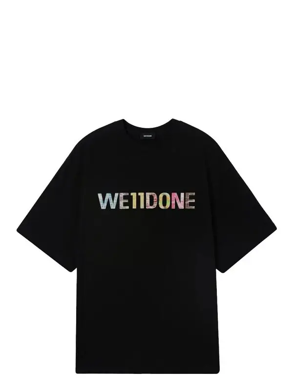 We11Done Logo-print T-shirt - Black