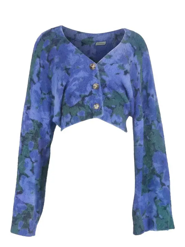 Remain Birger Christensen Abstract-pattern Cardigan - Blue