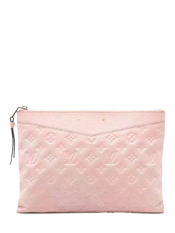 LOUIS VUITTON 2018 Monogram Empreinte Daily Pouch - Pink