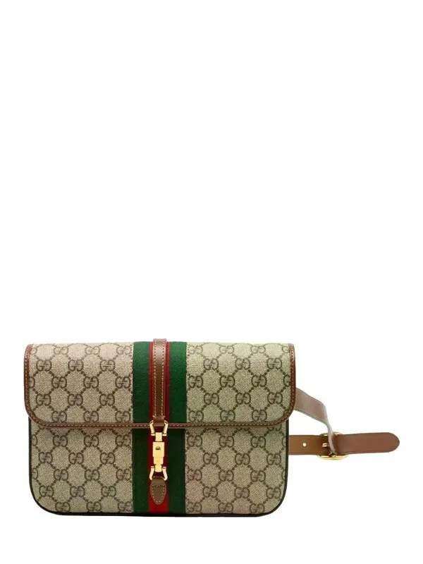 Gucci Gg Supreme Jackie 1961 Belt Bag - Brown