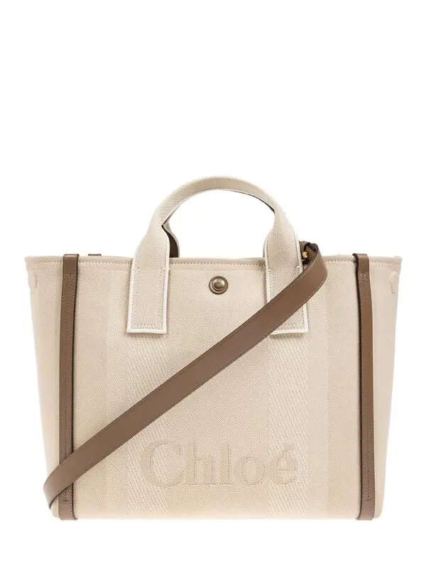 Chloé Carry Medium Shopper Bag - Beige
