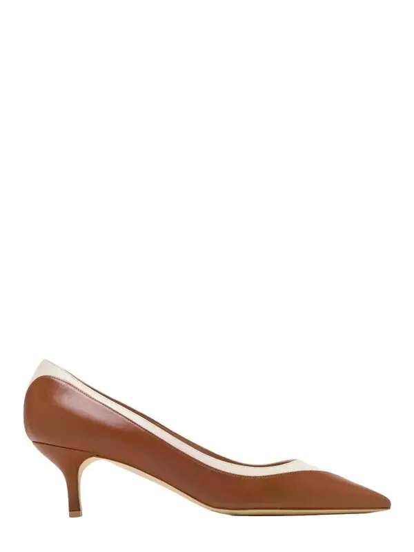 MALONE SOULIERS Emmanuelle Pointed Toe Pumps - Brown