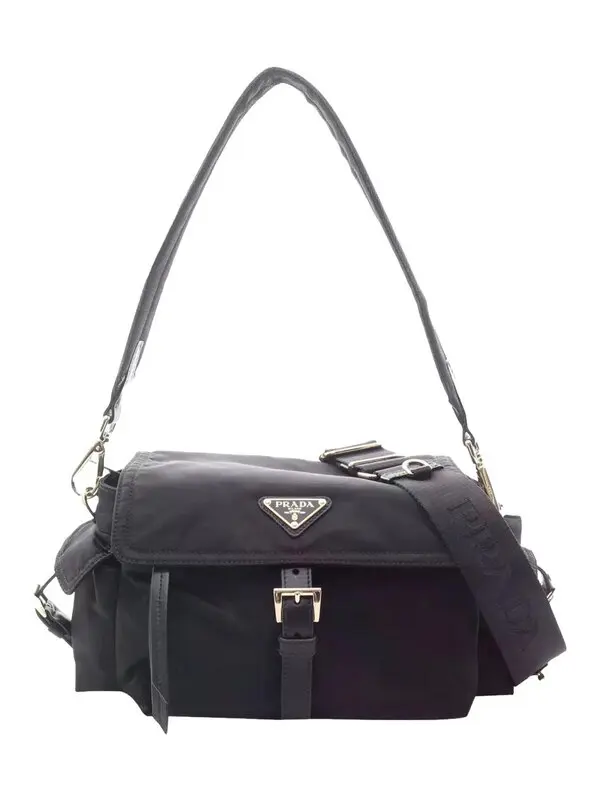 Prada 2013-2026 Medium Re-nylon Explorer Satchel - Black