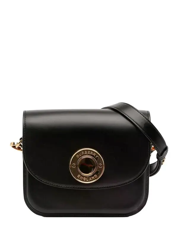 Burberry Small Leather Crossbody Bag - Black