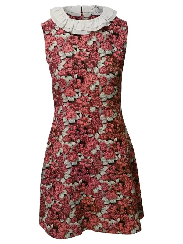 Sandro Floral-print Mini Dress - Red