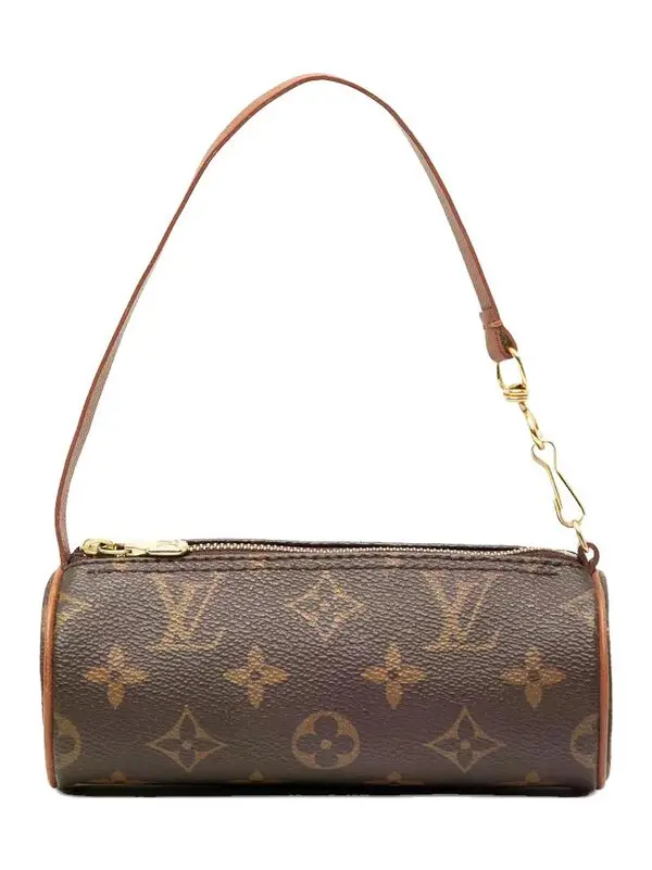 LOUIS VUITTON 1993-2004 Monogram Papillon Pochette - Brown