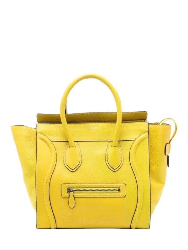 Celine 2011 Mini Luggage Tote Bag - Yellow
