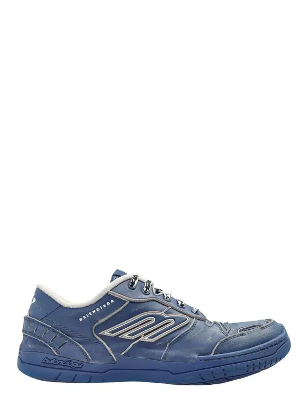 Balenciaga Hamptons Medium Worn-out Sneakers - Blue