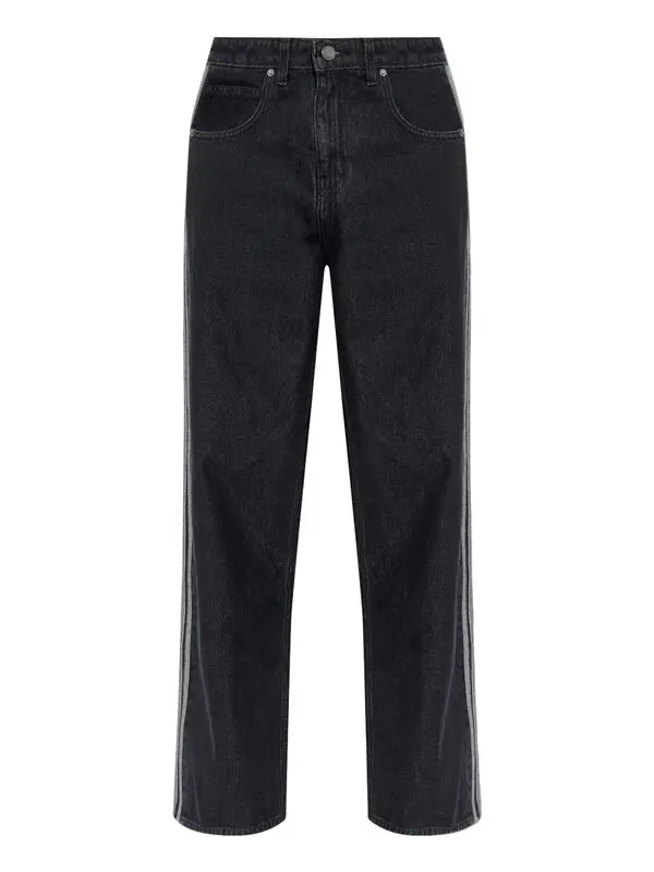Adidas Originals By Alexander Wang Straight-leg Jeans - Black