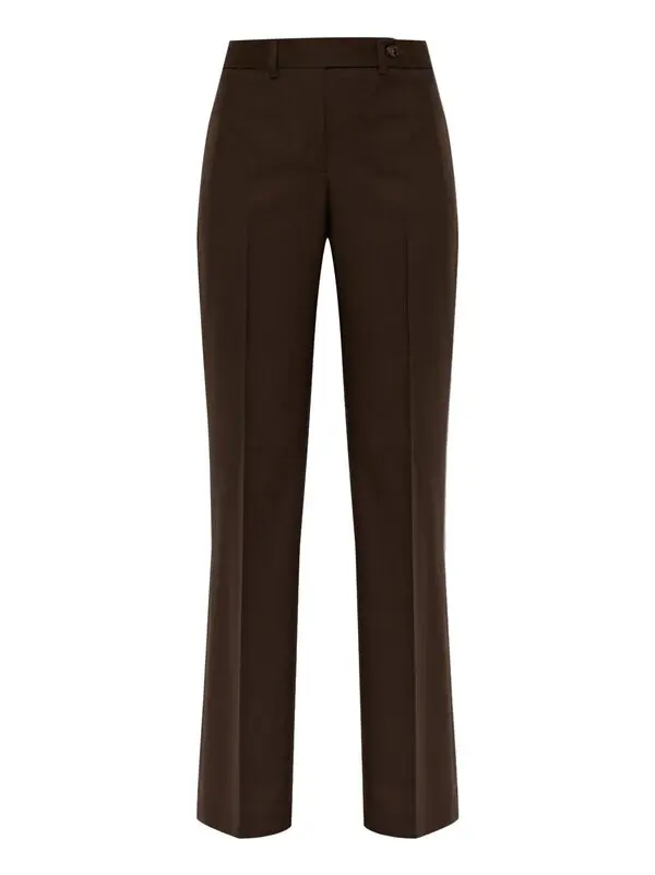 Paul Smith Wool Pleated Trousers - Brown