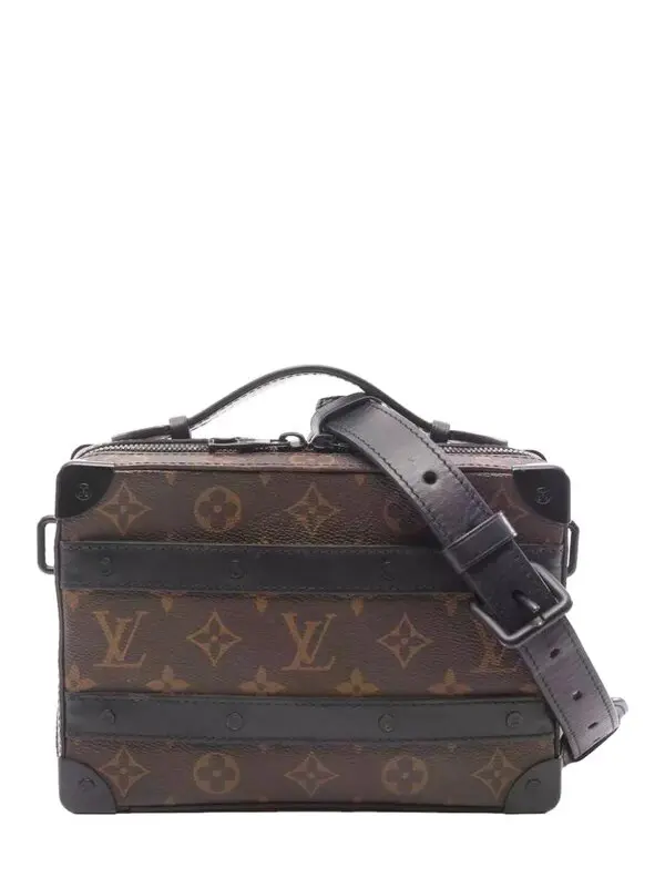 LOUIS VUITTON 2021-2025 Monogram Macassar Handle Soft Trunk Satchel - Brown