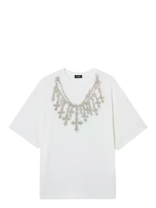 We11Done Embellished T-shirt - White