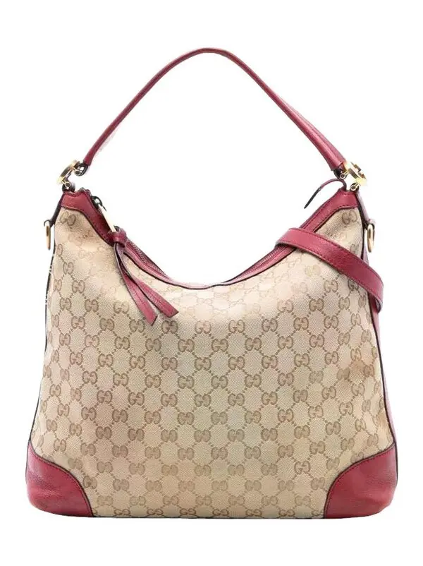 Gucci Gg Canvas Miss Gg Hobo Satchel - Brown