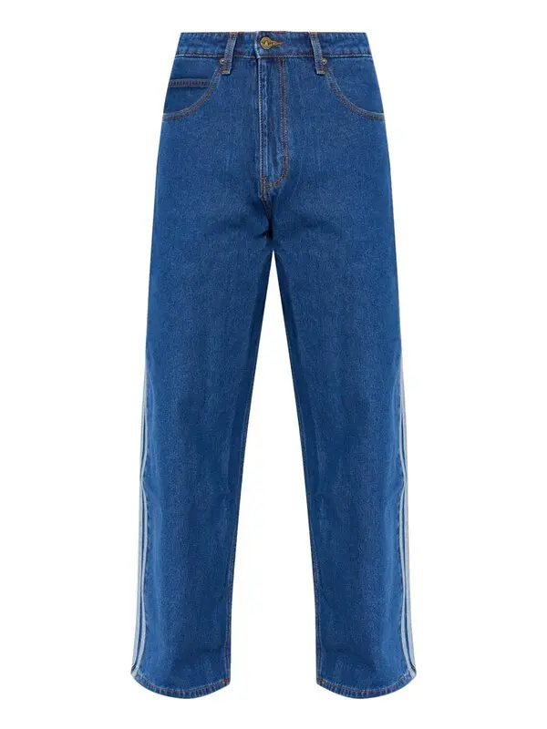 ADIDAS ORIGINALS Wide-leg Non-stretch Jeans - Blue