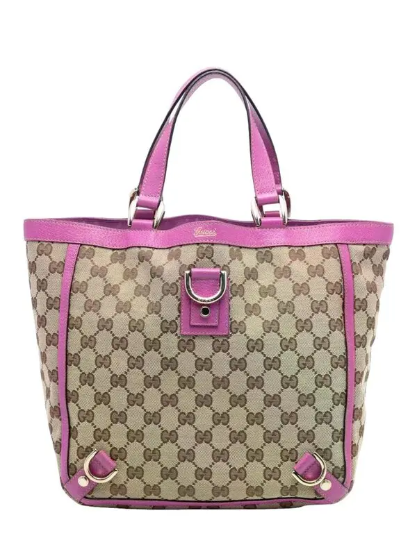 Gucci Gg Canvas Abbey D-ring Tote - Brown