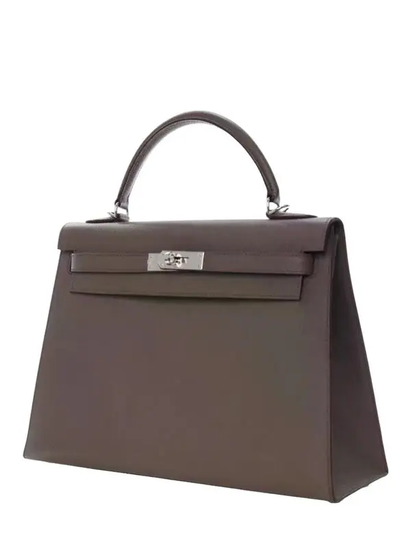 Hermès 2013 Epsom Kelly Ii Sellier 32 Satchel - Brown