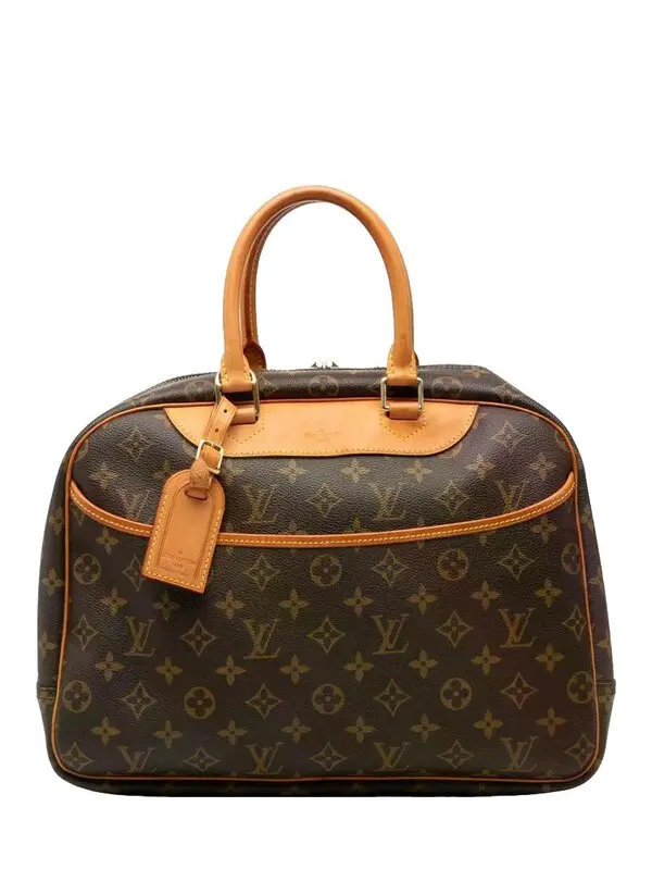 LOUIS VUITTON 1999 Monogram Deauville Handbag - Brown