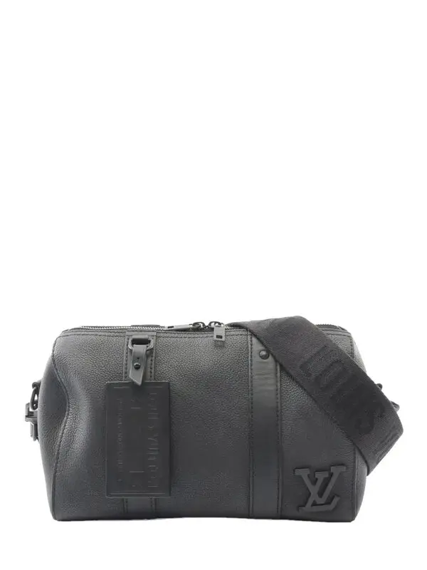 LOUIS VUITTON 2010-2026 Aerogram City Keepall Crossbody Bag - Black