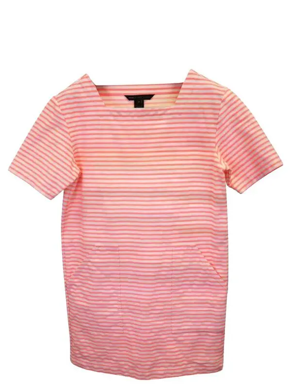 Marc Jacobs Striped Mini Dress - Orange