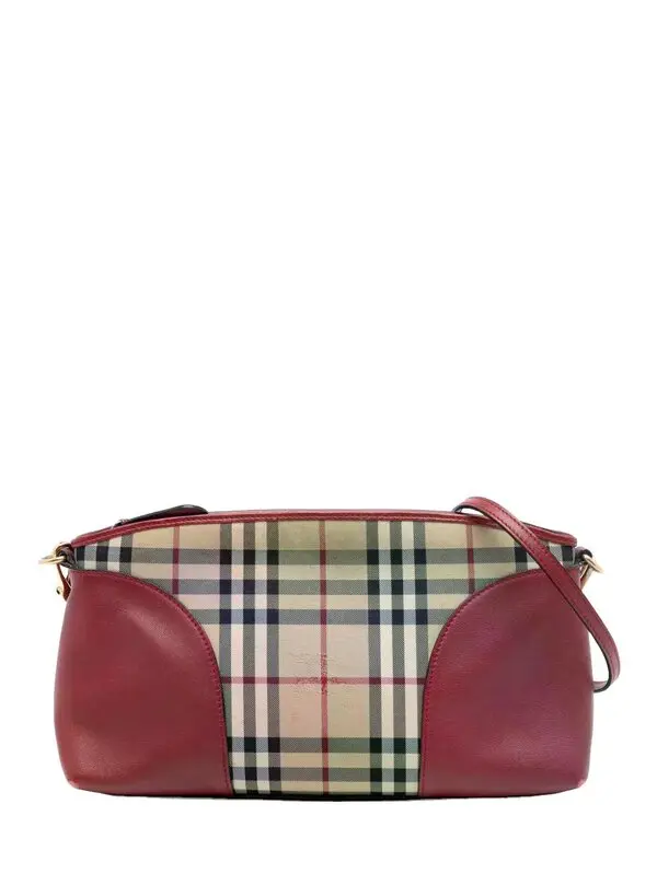 Burberry Haymarket Check Chichester Crossbody Bag - Brown