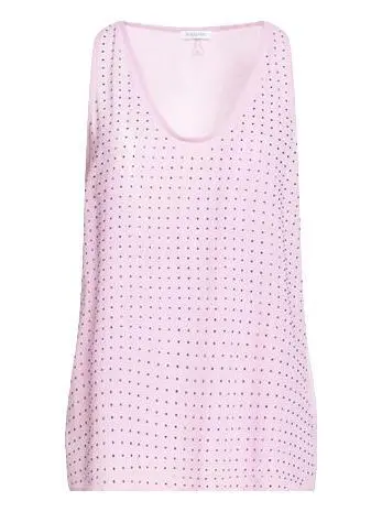 Patrizia Pepe Crepe Top With Appliqués - Pink