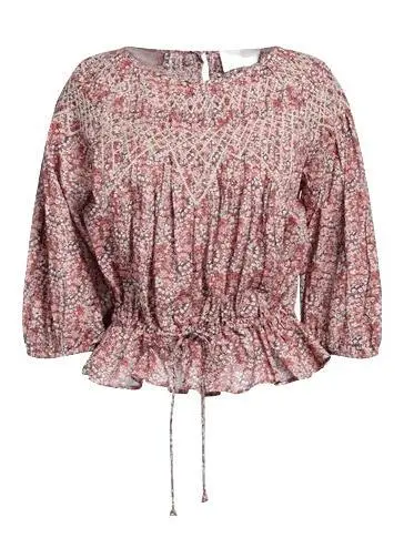 Ba&sh Floral-print Embroidered Blouse - Pink
