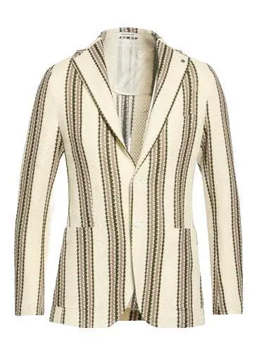Tagliatore Midnight Cotton Striped Blazer - White