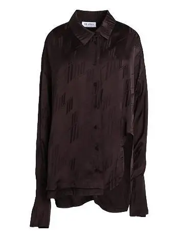 Attico Jacquard Viscose Shirt - Brown