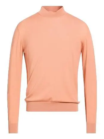 ROBERTO COLLINA Turtleneck Wool Sweater - Salmon Pink