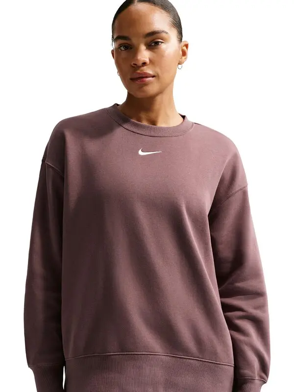 Nike Sportswear Phoenix Fleece Oversized Crew-neck Sweatshirt - Purple