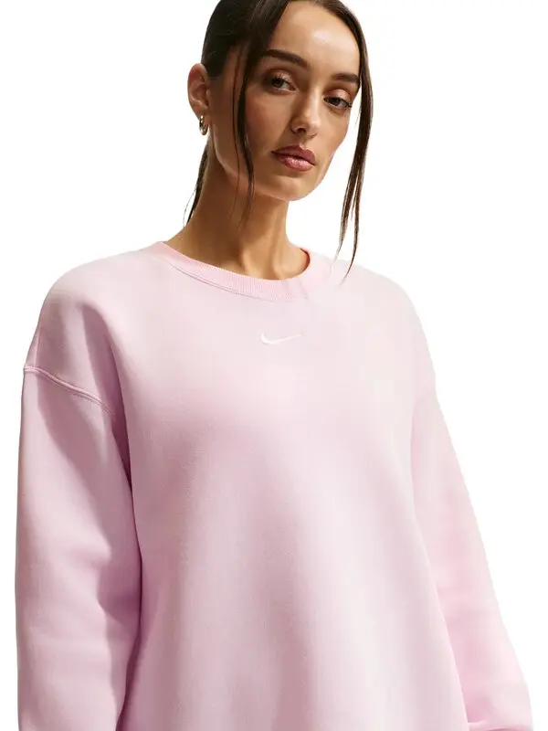 Nike Sportswear Phoenix Fleece Oversized Crew-neck Sweatshirt - Pink