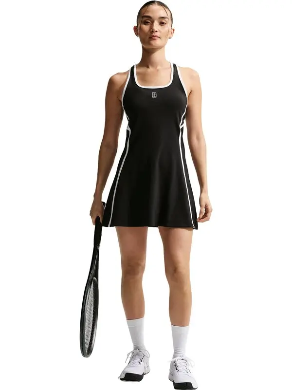 Nike Nikecourt Advantage Dri-fit Tennis Dress - Black