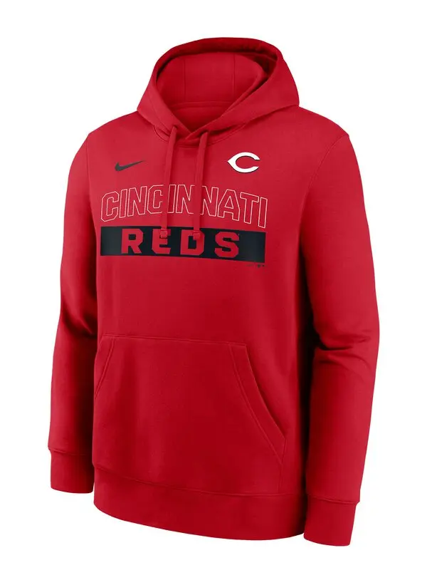 Nike Cincinnati Reds Club Mlb Pullover Hoodie - Red