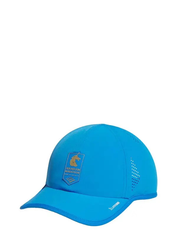 Adidas Boston Marathon 2026 Superlite Hat - Lucid Blue / Gold Metallic / Yellow