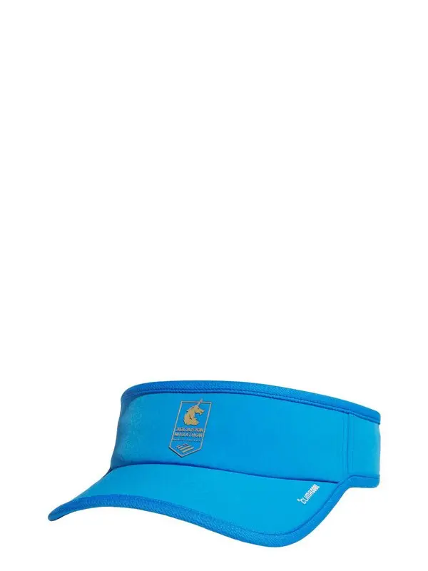 Adidas Boston Marathon 2026 Superlite Visor - Lucid Blue / Gold Metallic / Yellow