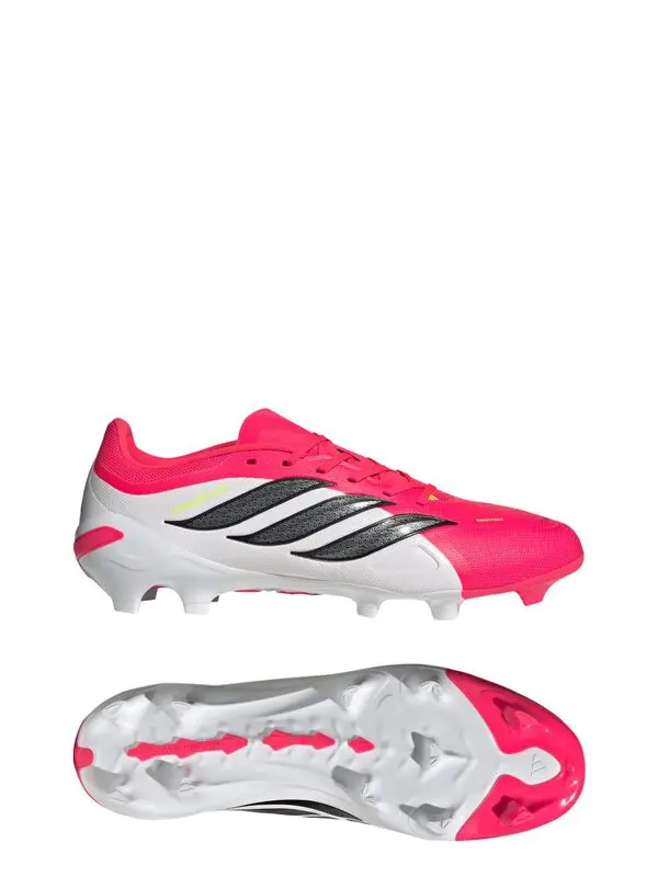 Adidas Predator League Firm Ground Soccer Cleats - Lucid Red / Core Black / Cloud White