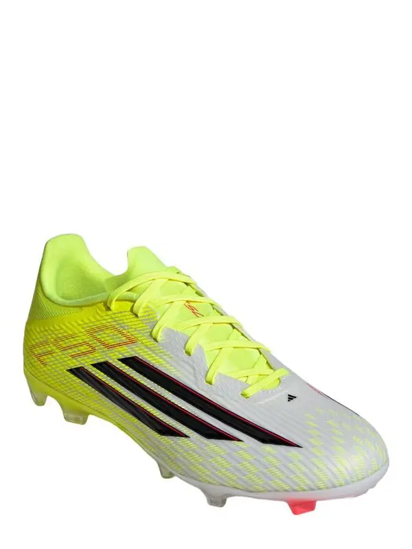 Adidas F50 League Firm Ground / Multi Ground Soccer Cleats - Team Solar Yellow 2 / Core Black / Lucid Red