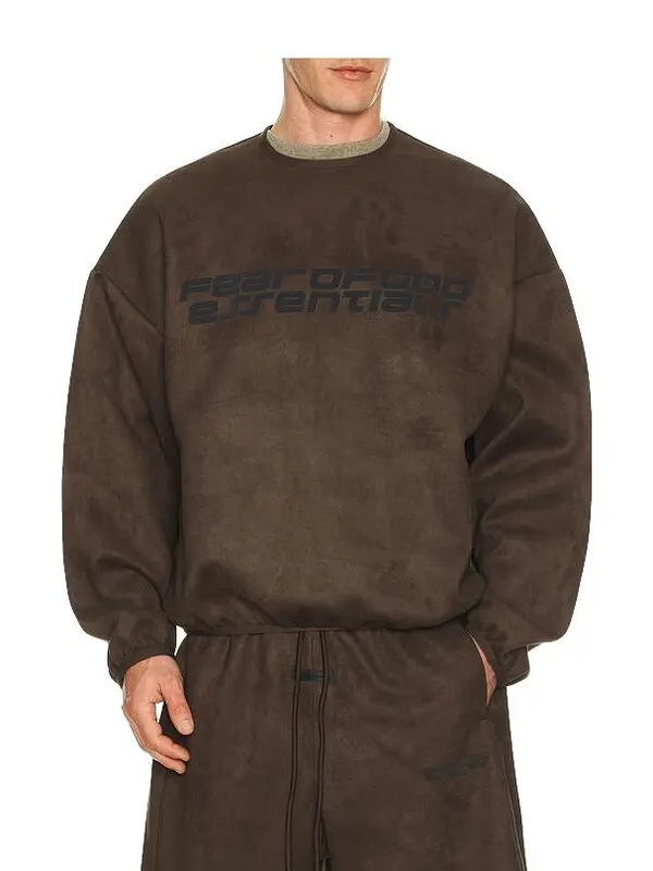 Fear Of God Modern Crewneck Sweatshirt - Brown