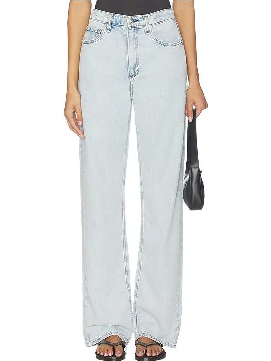 Rag & Bone Featherweight Shea Full Straight Jeans - Blue