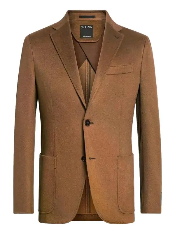 Zegna Long Sleeve Jacket - Brown